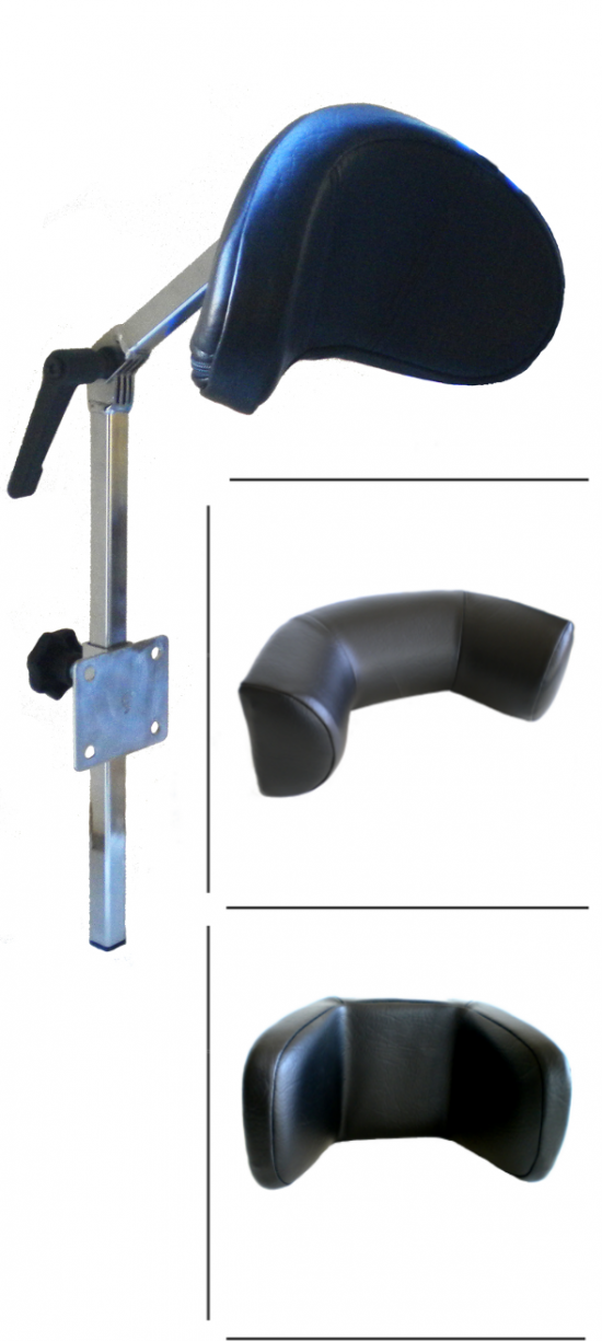 Ensemble appui-tête T1 & T2 avec tube de réglage en angle avec lamelles ...